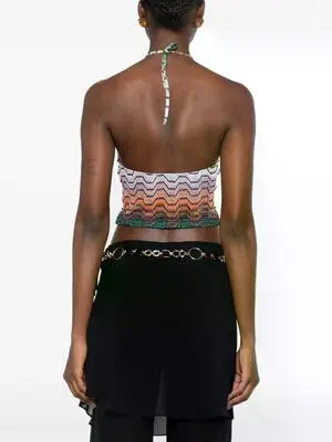 Missoni Zigzag Knit Halterneck Top
