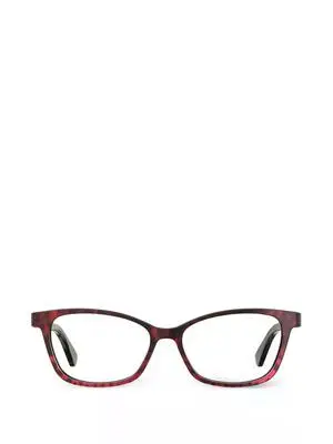 Moschino Animal-pattern Cat-eye Glasses