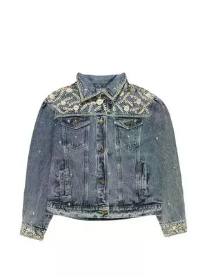 MAISON HOTEL Loretta Embroidered Denim Jacket