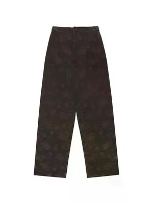 MAISON HOTEL Floral Embroidered Trousers