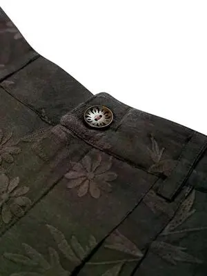 MAISON HOTEL Floral Embroidered Trousers