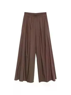 MARC ELLIS Pleated Design Trousers - Brown