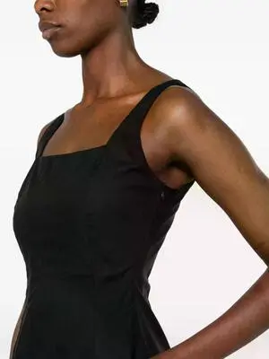 MARC ELLIS Square-neck Midi Dress