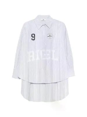 MARC ELLIS Vertical Stripe Shirt - Blue