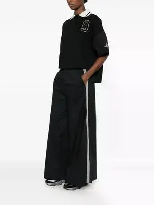 MARC ELLIS Side-stripe Wide-leg Trousers