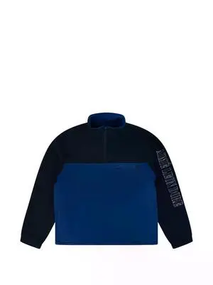 Aimé Leon Dore Colorblock Quarter-zip Sweater - Blue