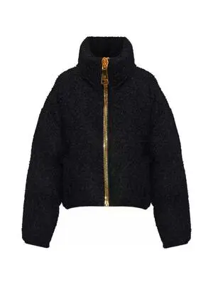 Balmain Bouclé Texture Zip-up Jacket