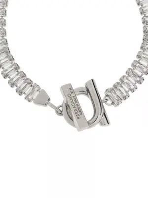 FERRAGAMO Crystal-embellished Gancini Bracelet