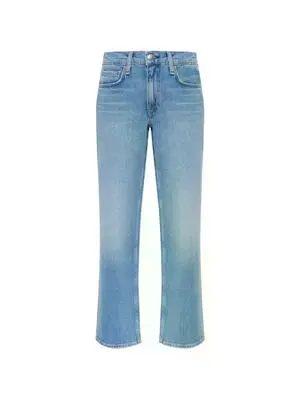 Rag & Bone Faded Straight-leg Jeans - Blue
