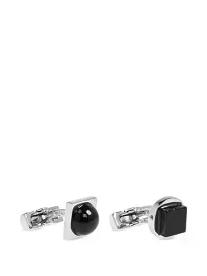 FERRAGAMO Stone-embellished Mismatched Cufflinks