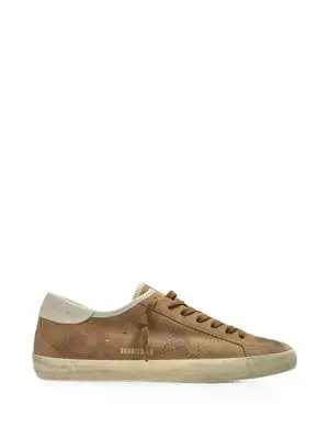 GOLDEN GOOSE Super-star Distressed Sneakers - Brown