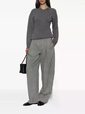 JIL SANDER Ribbed-knit V-neck Sweater