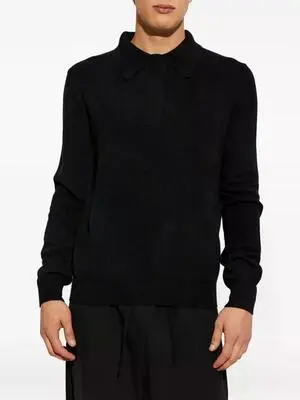 JIL SANDER Wool Long-sleeve Polo Shirt