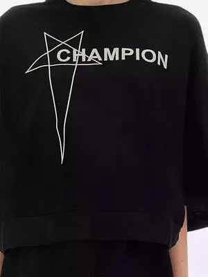 Rick Owens Logo Print Cropped T-shirt