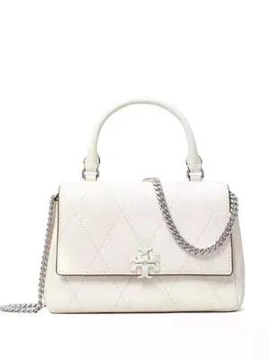 Tory Burch Mini Charlie Quilted Top-handle Crossbody Bag - Neutrals