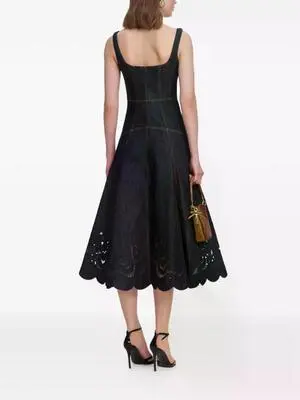 SELF-PORTRAIT Broderie Anglaise Midi Dress