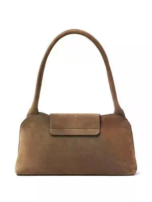 Versace Vivian Crosta Suede Small East/west Shoulder Bag