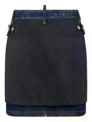 Dsquared2 Striped Midi Skirt