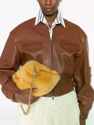 Loewe Flamenco Shearling Shoulder Bag