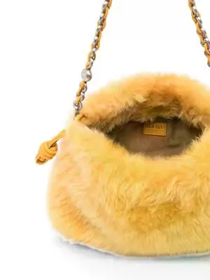 Loewe Flamenco Shearling Shoulder Bag