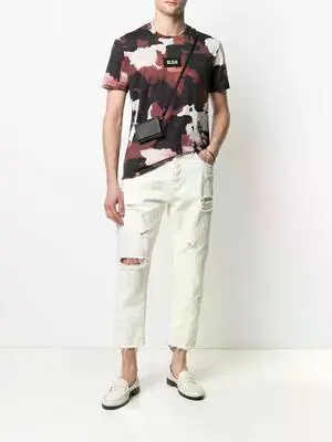 Dolce & Gabbana Camouflage Print Cotton T-shirt