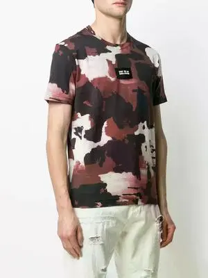 Dolce & Gabbana Camouflage Print Cotton T-shirt