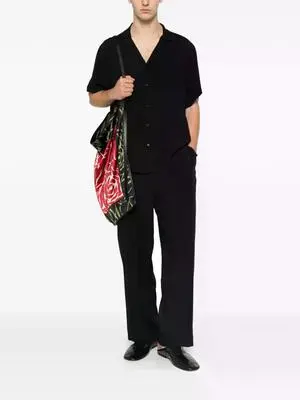 MARSEM Short-sleeve Camp-collar Shirt