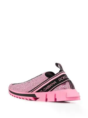 Dolce & Gabbana Sorrento Embellished Slip-on Sneakers