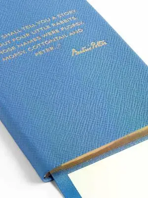 Smythson X Peter Rabbit And Friends Chelsea Panama Leather Notebook