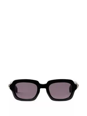 Sandro Rectangle Frame Sunglasses - Black