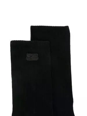 Sandro Logo Patch Socks