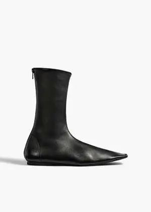 Khaite Marlene Stretch Nappa Leather Mid-calf Boot - Black