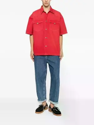7 For All Mankind Logo-patch Short-sleeve Overshirt