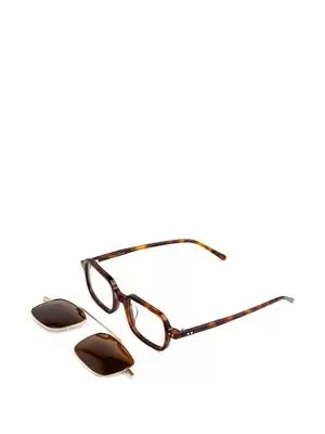 EPOS Tortoiseshell-effect Clip-on Eyeglasses