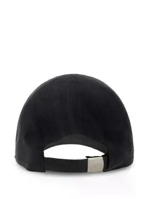 Gucci Baseball Cap With Web Stripe Detail - Black