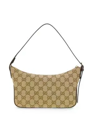 Gucci Small Lunetta Shoulder Bag In Beige Gg Supreme