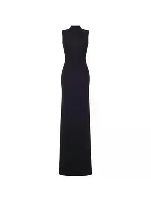 Adam Lippes Sleeveless High Neck Maxi Dress