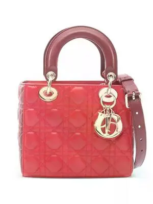 Dior Lady Mini Tote Bag - Red