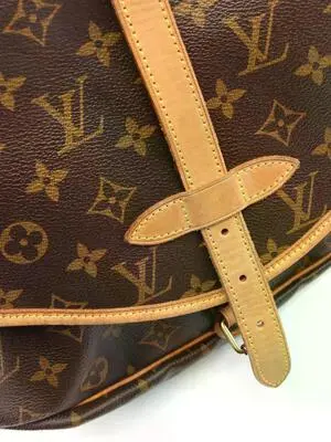LOUIS VUITTON 2004 Saumur Monogram Shoulder Bag - Brown