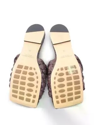 Bottega Veneta Raffia Flat Sandals