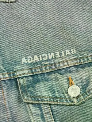 Balenciaga Denim Logo Jacket