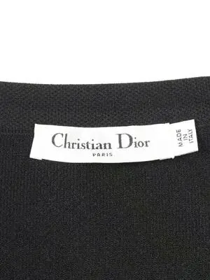 Dior 2000s Logo-embossed Knit Dress