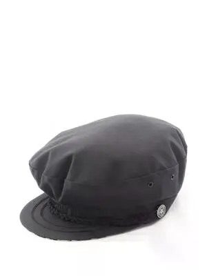 Dior Logo Embroidered Beret - Black