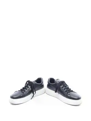 Prada Leather Triangle Logo Low-top Sneakers
