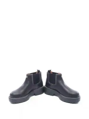 Miu Miu Leather Side Gore Ankle Boots