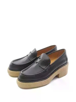 Hermès Platform Leather Loafers