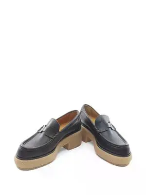 Hermès Platform Leather Loafers