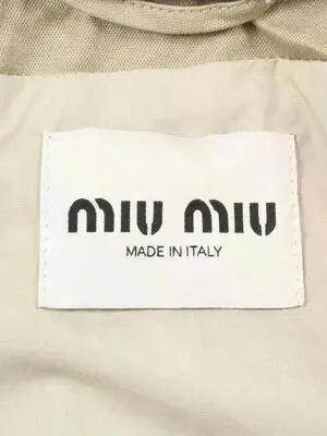 Miu Miu 2010s Limestone Cropped Blouson Jacket