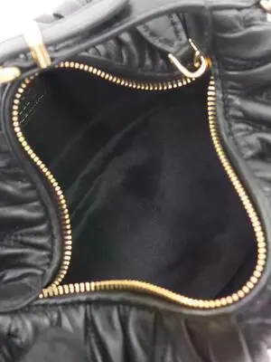 Miu Miu Matelassé Shoulder Bag - Black