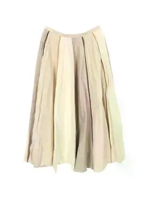 Dior Pleated Patchwork Midi Skirt